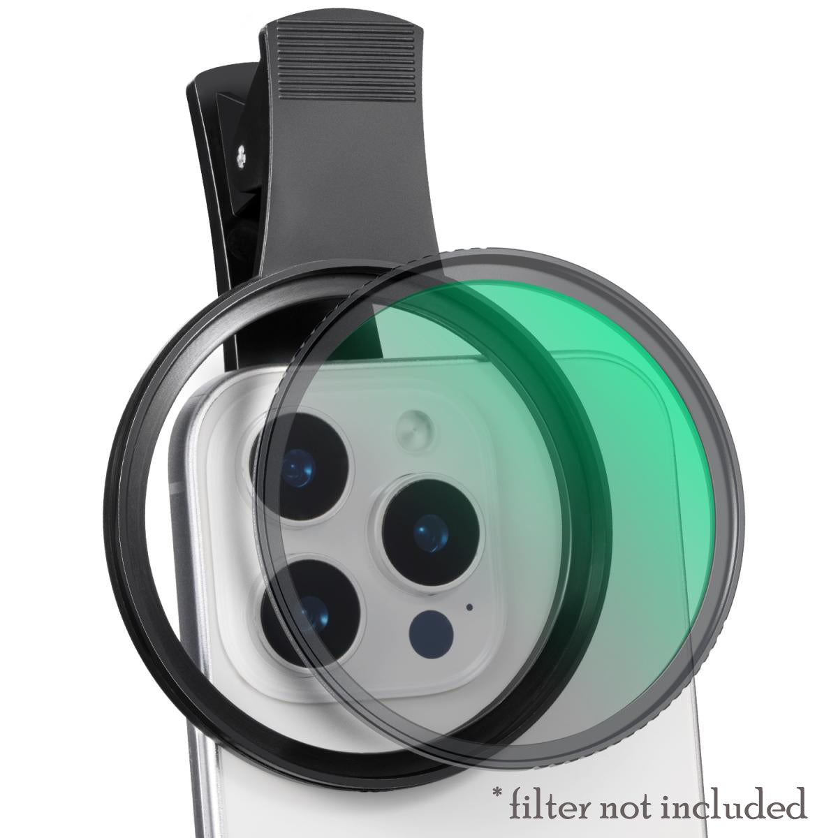 K&F Concept 67mm Universal Threaded Clip-On Filter Clamp for Smartphon