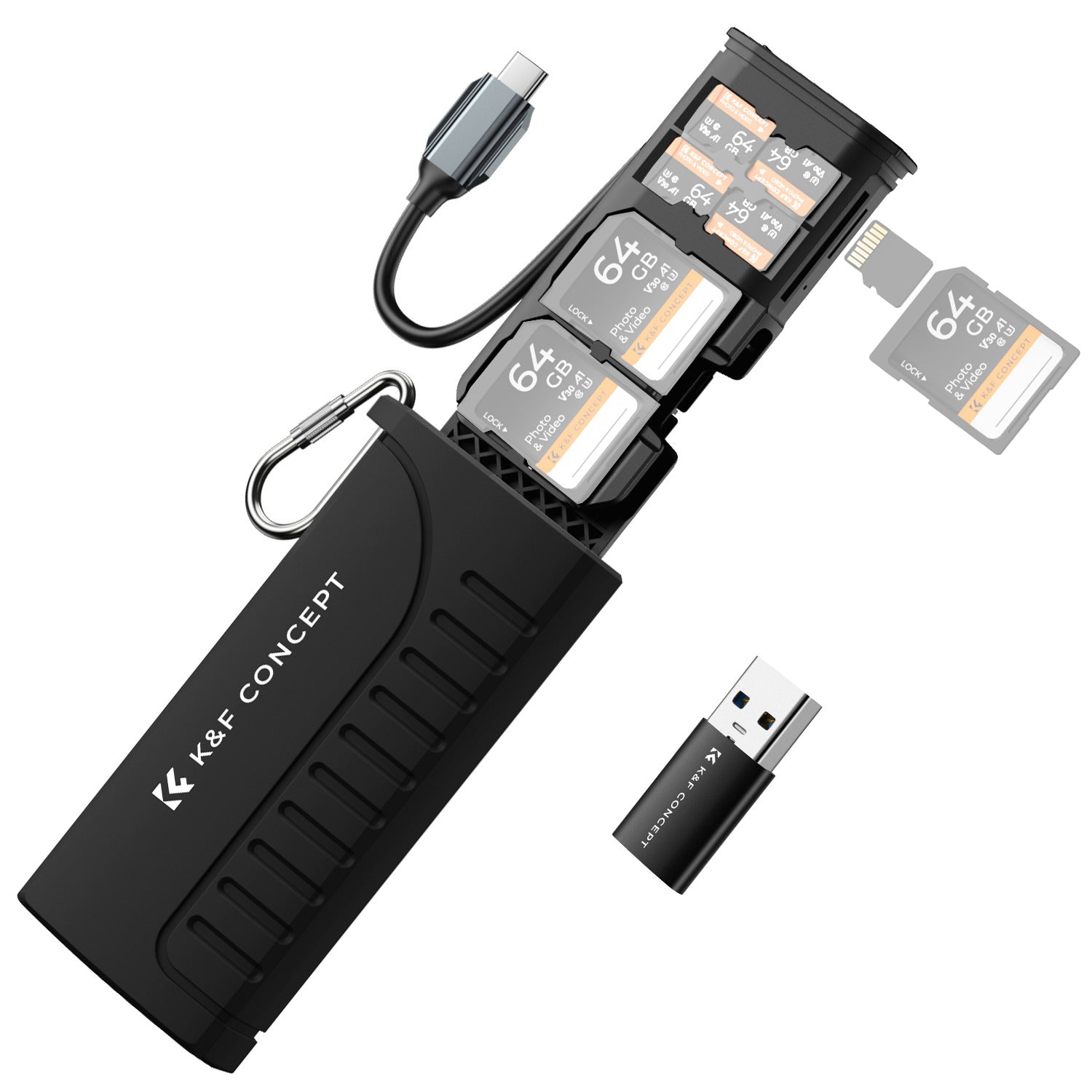 K&F Concept High-Speed Card Reader Storage Case