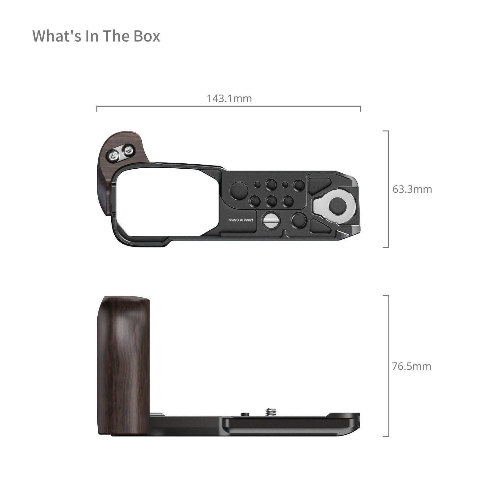 SmallRig L-Shaped Mount Plate with Wooden Handle for Nikon ZR 5906