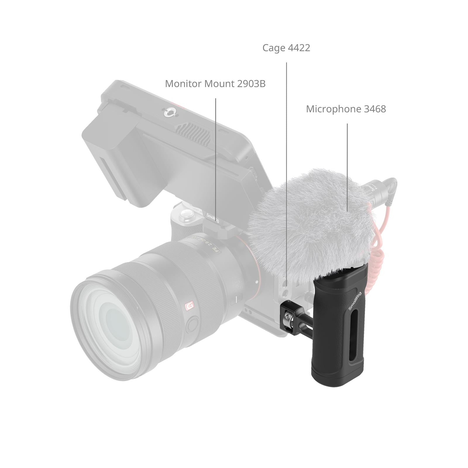 SmallRig mini Side Handle with 1/4''-20 Locating Screw 5946