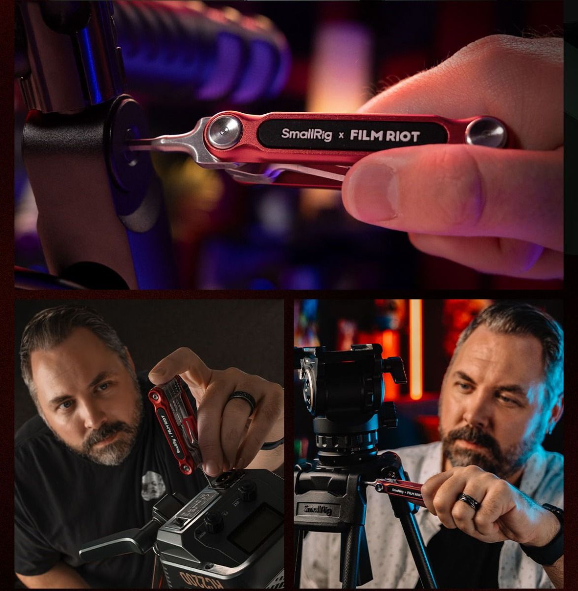 SmallRig x FILM RIOT 10-in-1 Folding Wrench Set with Multiple Angle Po