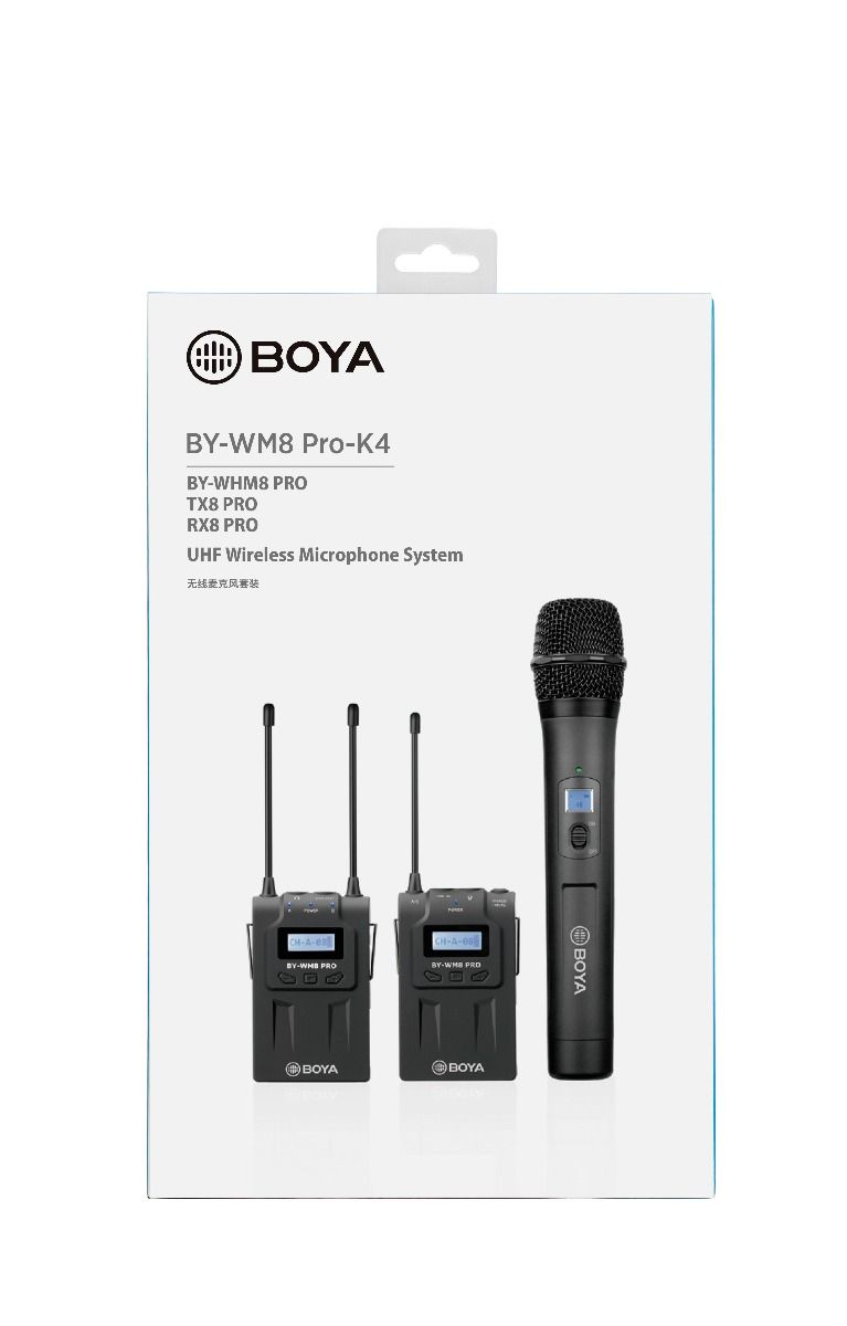 BOYA UHF Dual-Channel Wireless Microphone System (TX8 PRO + RX8 PRO