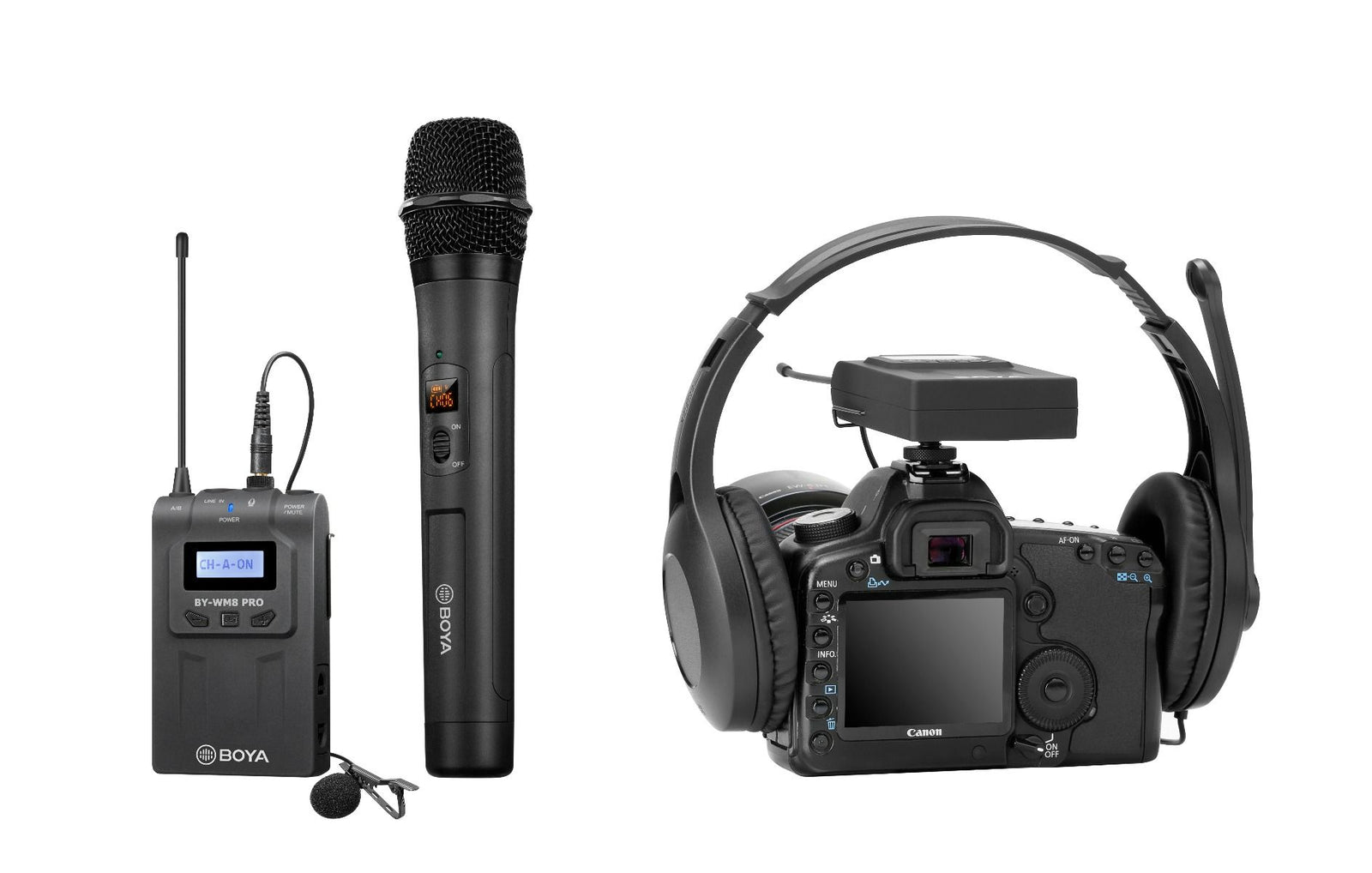 BOYA UHF Dual-Channel Wireless Microphone System (TX8 PRO + RX8 PRO