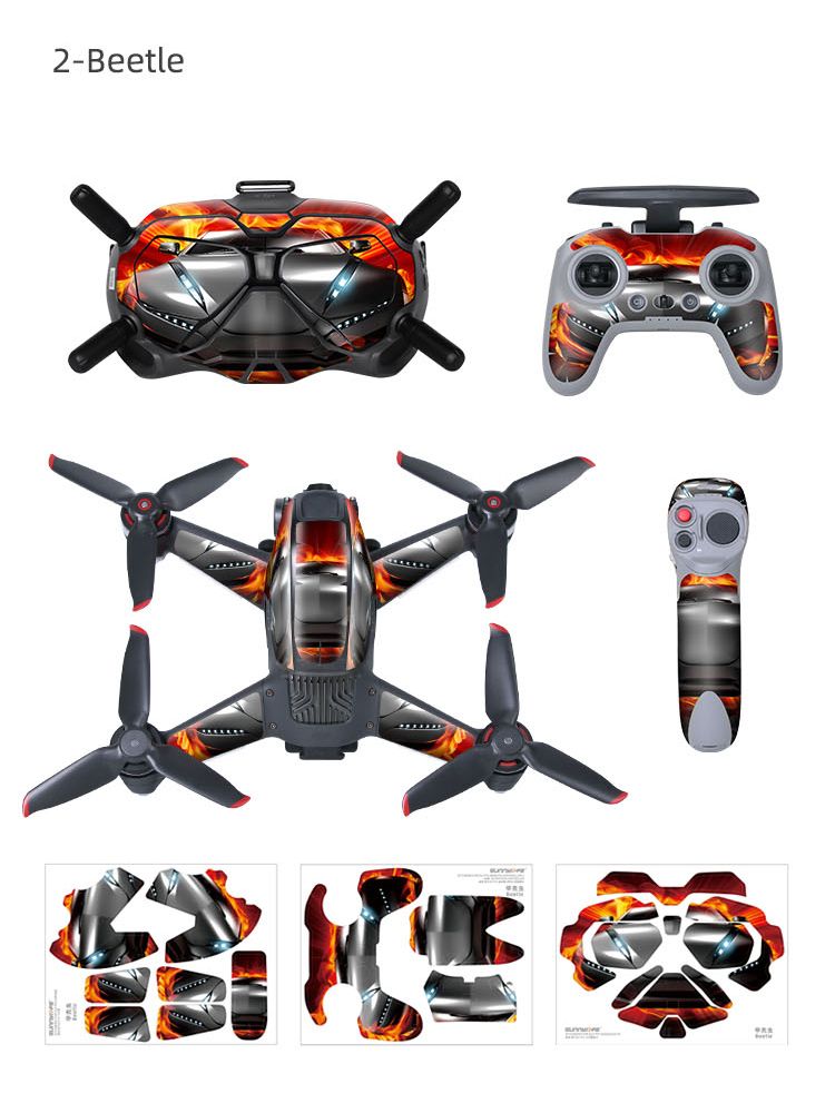 Sunnylife Decals Skin for DJI FPV Drone / Goggles V2 / Remote Controll