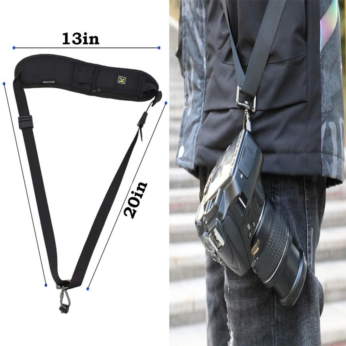 K&F Concept Adjustable Camera Neck Strap with Quick Release and Safety