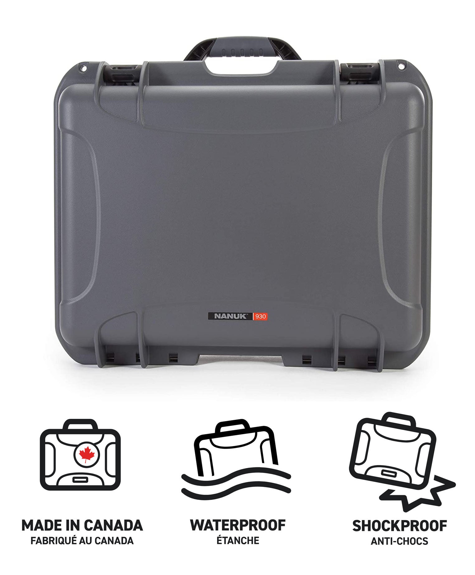 Nanuk 930 Case with Cubed Foam (Graphite)