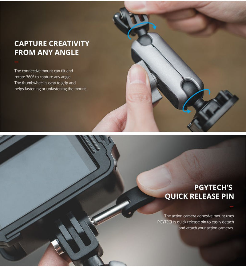 PGYTECH Action Camera Adhesive Mount