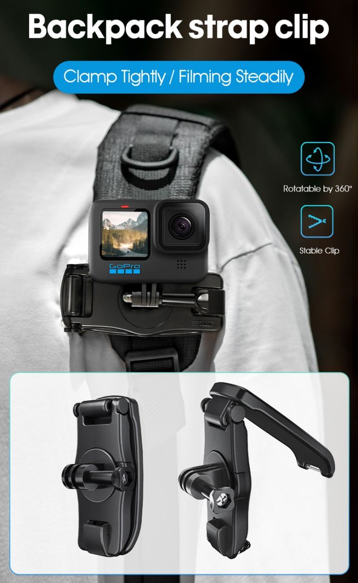 STARTRC Universal Backpack Clip for Action Cameras